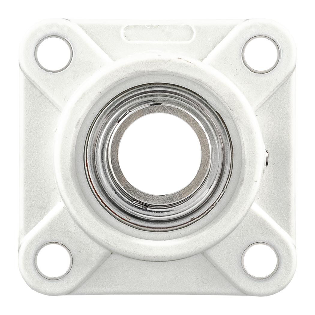 IP69K Plastic 4 Bolt Flange Mounted Food Safe Bearing: 1-3/16" IP69K Plastic 4 Bolt Flange ...