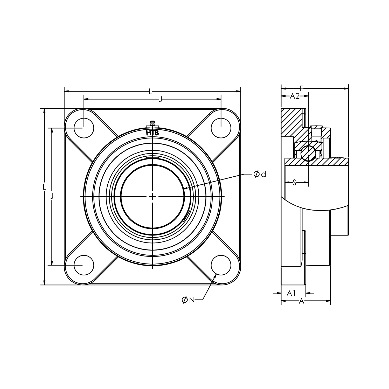 High Temperature 4 Bolt Flange 1 11 16 High Temperature 500 F High Temperature 4 Bolt Flange 1 11 16 High Temperature 500 F